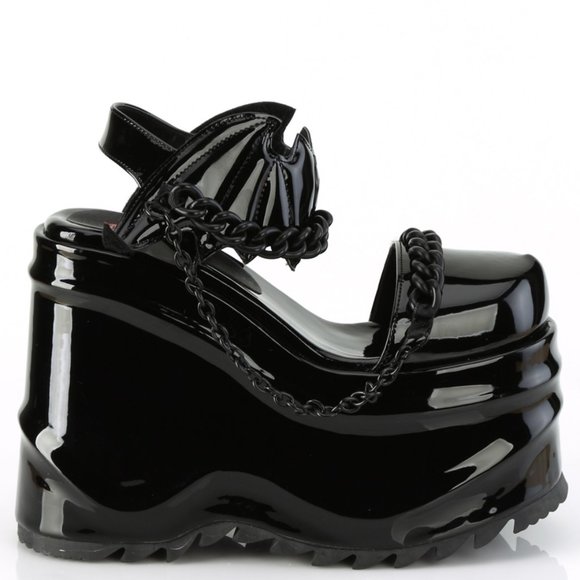 Shoes | Bat Wedge Platform Gothic Egirl Shoes | Poshmark